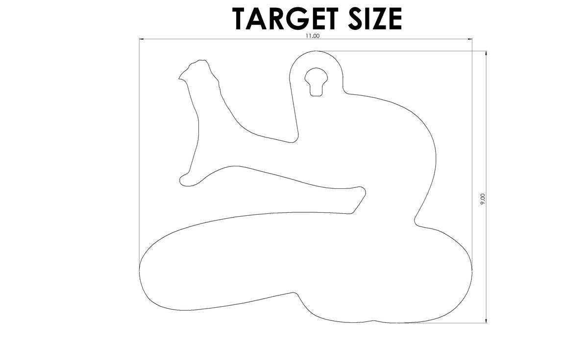 3/8” Rattlesnake Targets: 3/8” AR500 or AR550 Silhouette Target VIVIDX ...