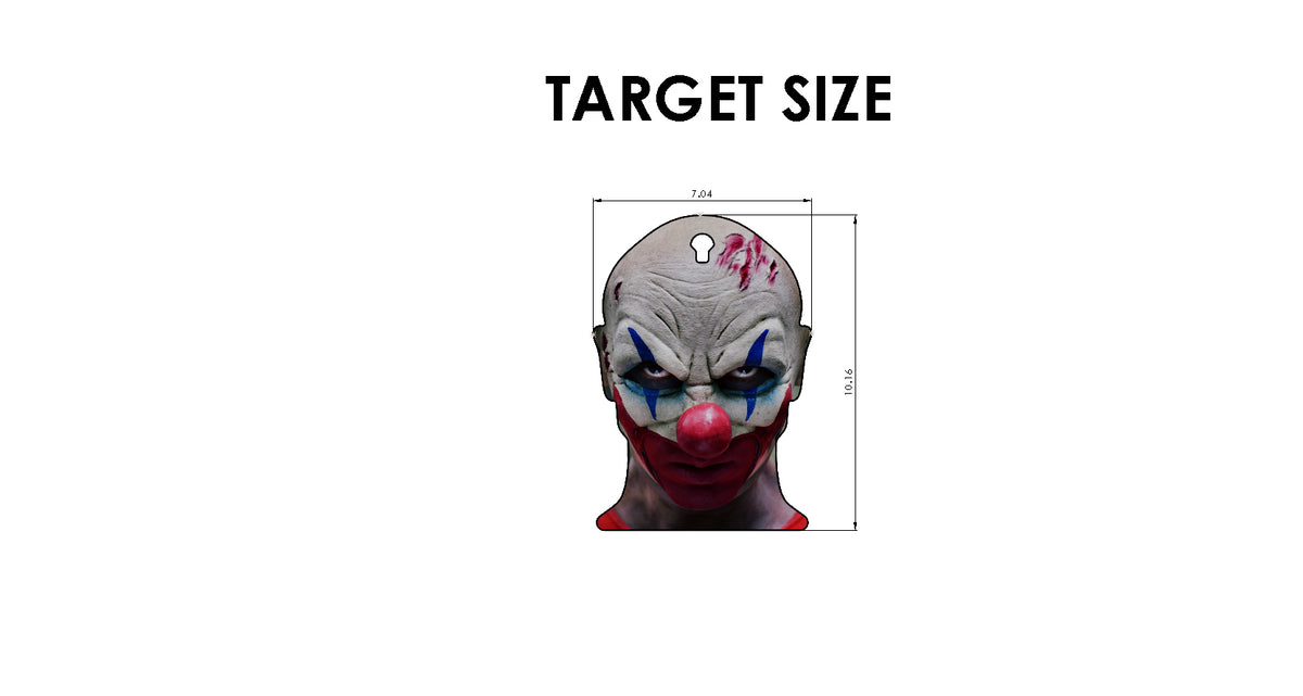 3/8” CLOWN Targets: 3/8” AR500 or AR550 Silhouette Target VIVIDX ...