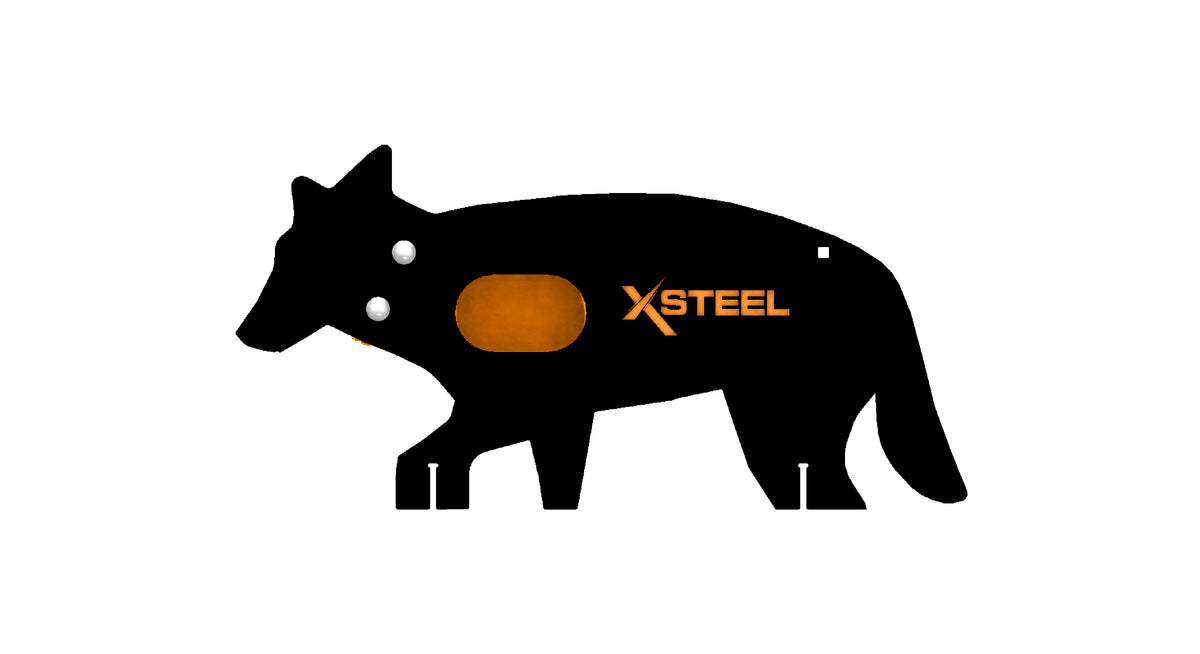Reactive Hanging Coyote Target w/ Vitals | AR500 / AR550 Steel Targets ...