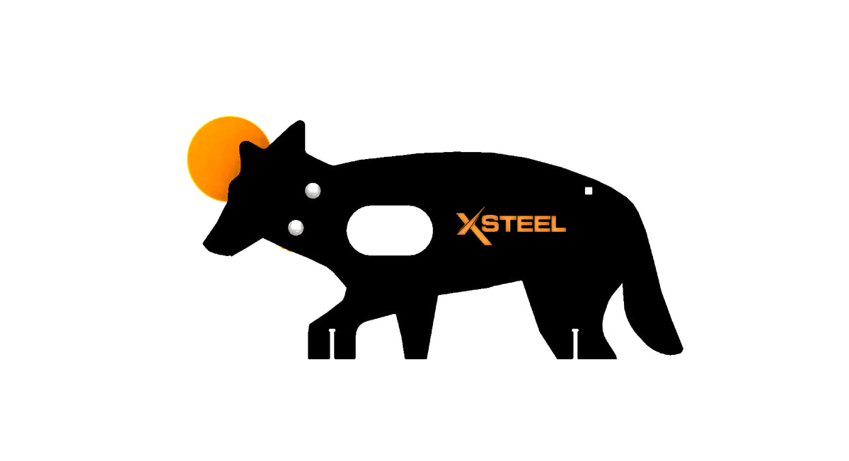 Reactive Hanging Coyote Target w/ Vitals | AR500 / AR550 Steel Targets ...