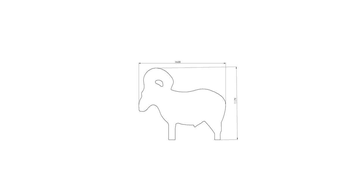 ½” Ram Target: 1/2” AR500 or AR550 Silhouette Target ( LOWEST PRICES ...