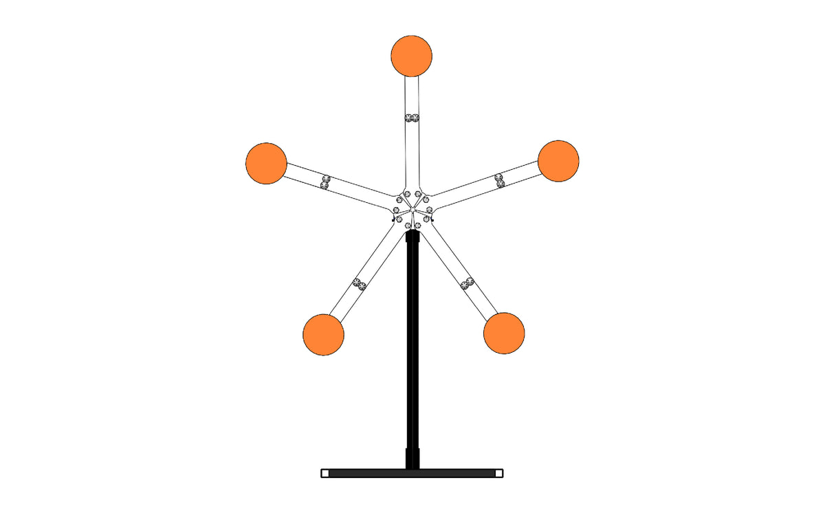 Texas Star Reactive Target: 1/4" AR500 Steel Reactive Targets (Most ...